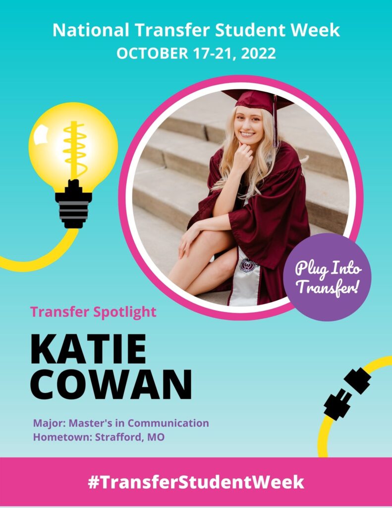 Transfer Student Spotlight: Katie Cowan - Academic Advising and Transfer Center Blog