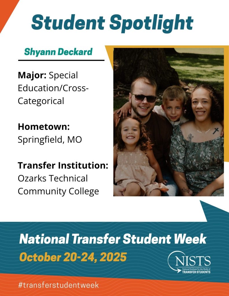 Transfer Student Spotlight - Shyann Deckard - Academic Advising and ...