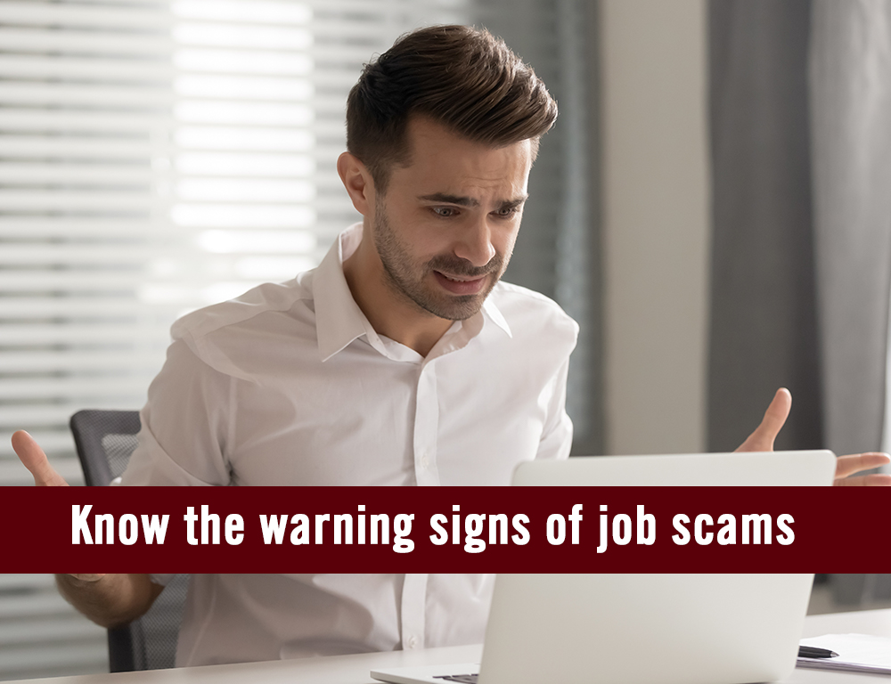 Beware of job scams - Career Center Blog