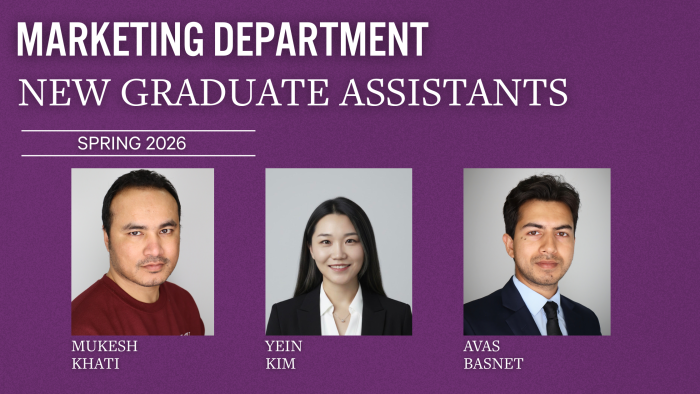 Marketing Graduate Assistants Join the Team MSU Marketing Dept