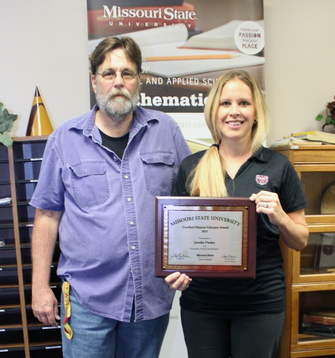 Jennifer Pursley Receives First Certified Distance Educator Award ...