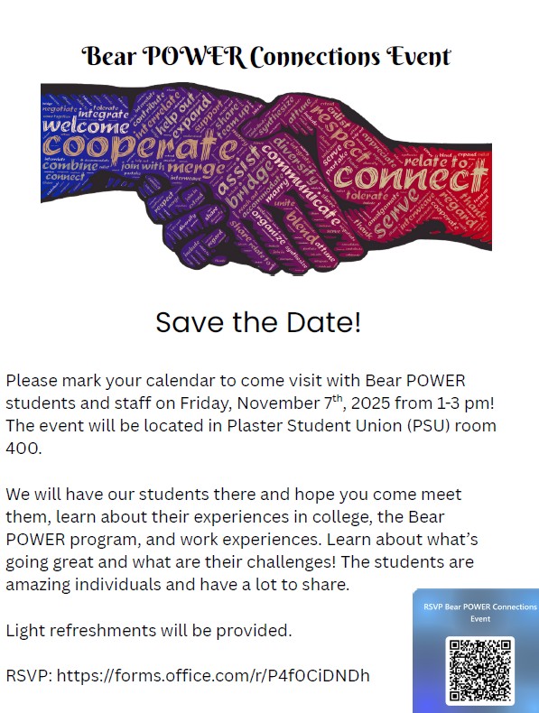 Save the Date - Bear POWER Connections Event - Staff Senate Blog